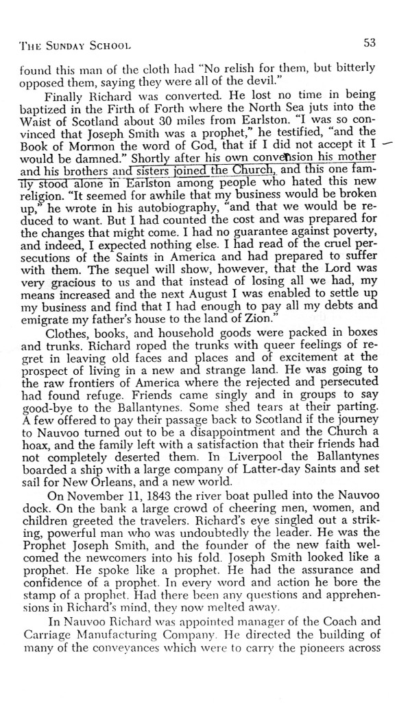 Richard Ballantyne & the Sunday School – Carey & Walker Family History
